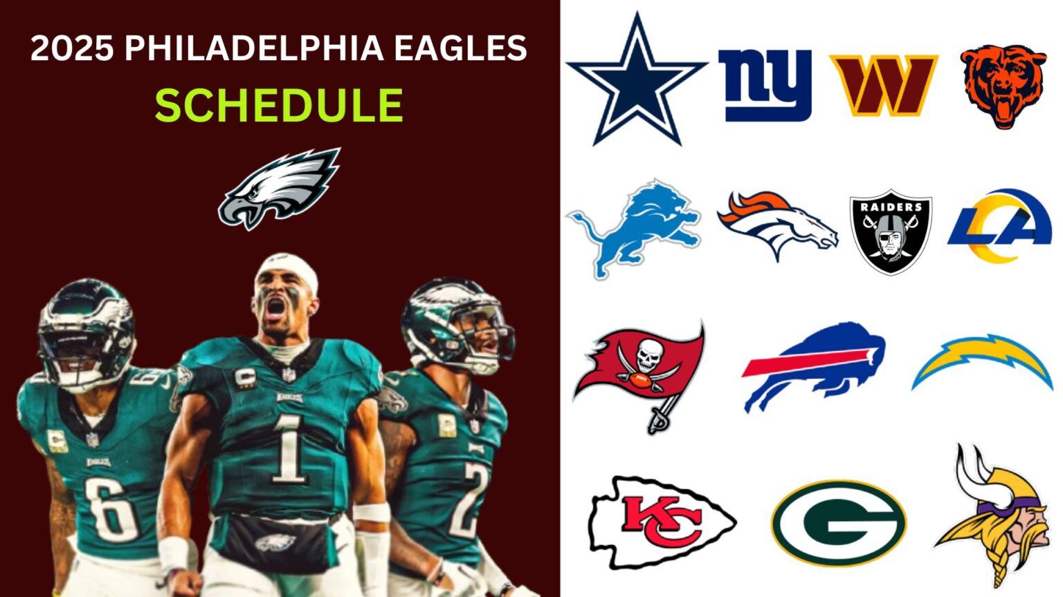 2025-2026 Philadelphia Eagles Schedule - NFL Playoff